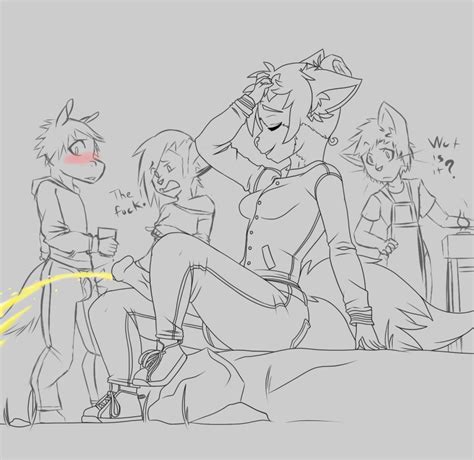 Rule 34 Animal Genitalia Anthro Ass Balls Blush Breasts Canine Closed