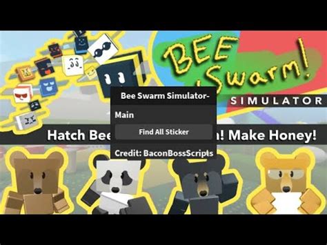 Bee Swarm Simulator Op Script Find All Sticker Youtube