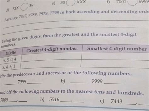 Using The Given Digits Form The Greatest StudyX