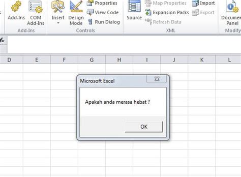 Msgbox Dalam Vba Excel
