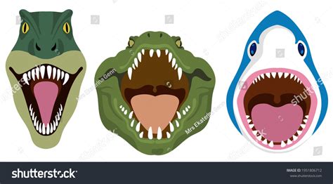 Cartoon Alligator With Mouth Open At Ellen Curry Blog