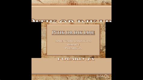 Analysis Of A Pitik Or Ink Line Youtube