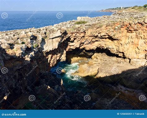 Boca Do Inferno Portuguese For Hell`s Mouth Portugal Stock Image