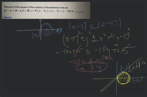the sum of the square of the modulus of the elements in the set { mathrm