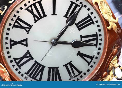 Classic Clock Face Stock Image Image Of Vintage Morning 18878523
