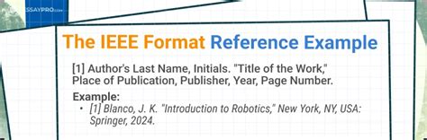 Ieee Format Full Writing Guide With Ieee Citation Example Essaypro