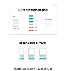 Ui Kit Buttons Web App Design Stock Vector Royalty Free 2235167715 Shutterstock