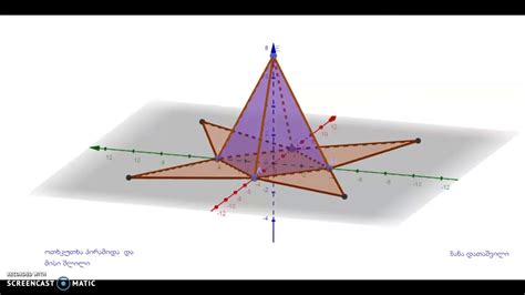 ოთხკუთხა პირამიდა და მისი შლილი Youtube