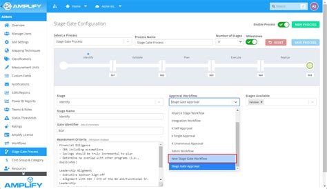 How To Create Stage Gate Approval Workflows Amplify