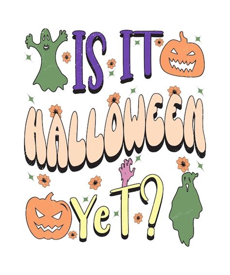 그루비 스타일 할로윈 타이포그래피 티셔츠 디자인 빈티지 타이포그래피 티셔츠 디자인 그루비 Y 셔츠 프리미엄 벡터