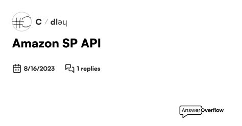 amazon sp api c
