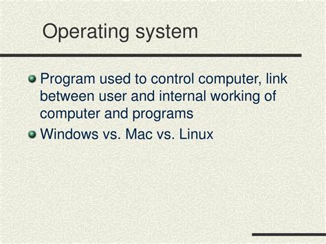 Ppt Introduction To Computers And The Windows Operating System