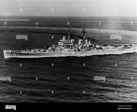 Uss Worcester Cl 144 Underway In The Mediterranean Sea In June 1950