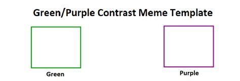 Green Purple Contrast Meme Template By Tara012 On Deviantart