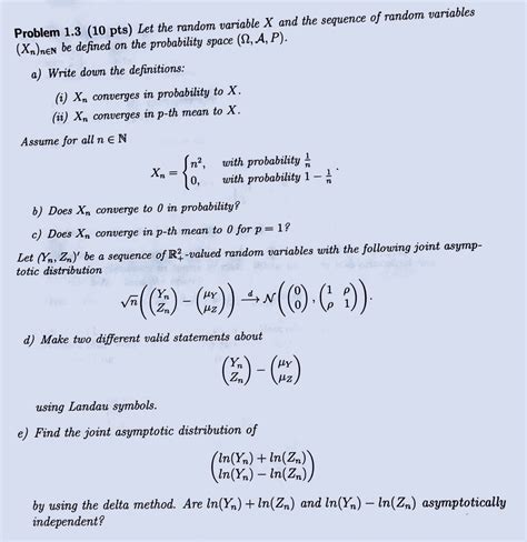 Solved Problem Pts Let The Random Variable X And Chegg Com