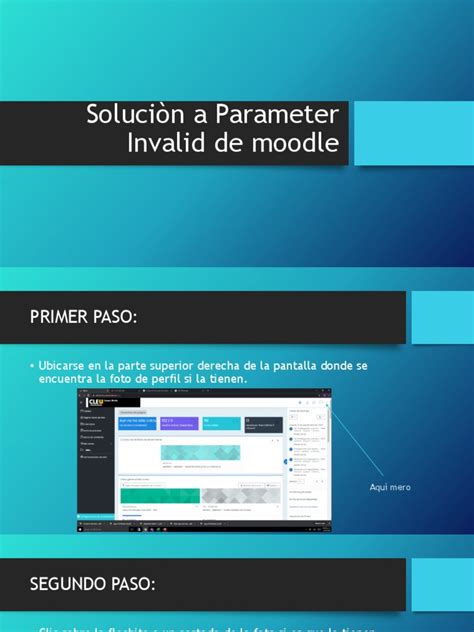 soluciòn a parameter invalid de moodle pdf