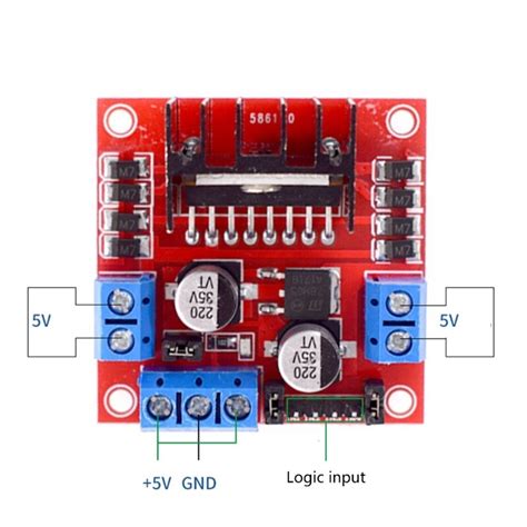 Stepper Motor Driver Bridge Driver Board Module L298n Module For Stepper Motor Car Robot