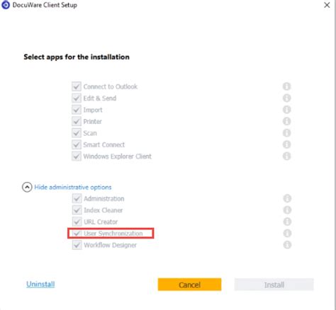 How To Install The User Sync V DocuWare Support Portal
