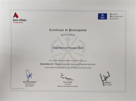 Syed Noman Hussain Shah On Linkedin Generativeal Financialservices