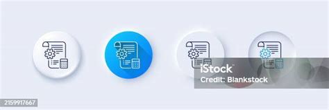 설정 청사진 선 아이콘입니다 엔지니어링 톱니바퀴 도구 표시입니다 선 아이콘 벡터 3차원 형태에 대한 스톡 벡터 아트 및 기타 이미지 3차원 형태 건설 기계류 건설