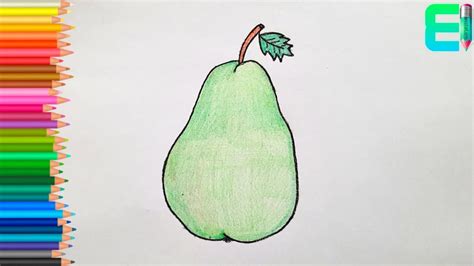 Ինչպես հեշտ նկարել տանձ How To Draw A Pear Easily Youtube