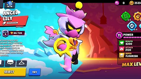 All Angel Lily Skin Animations In Brawl Stars Youtube