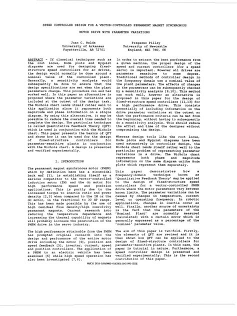 PDF Pmsm Speed Control DOKUMEN TIPS