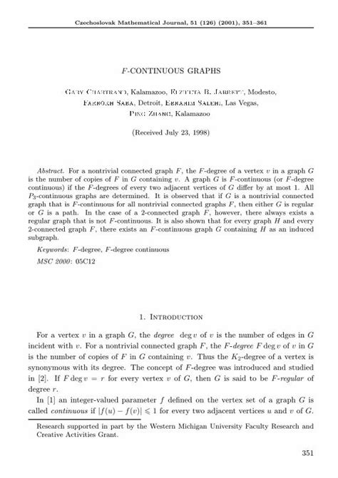 Pdf F Continuous Graphs Dokumentips