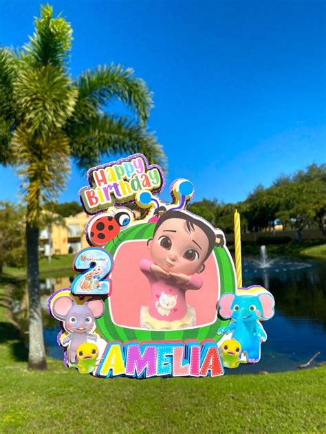 Yoyo Cocomelon Cake Topper Cece Cocomelon Cake Topper Jj Cocomelon