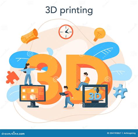 Engineer Printing Detail On 3d Printer Using Revolutionary Technology Fabricates Complex