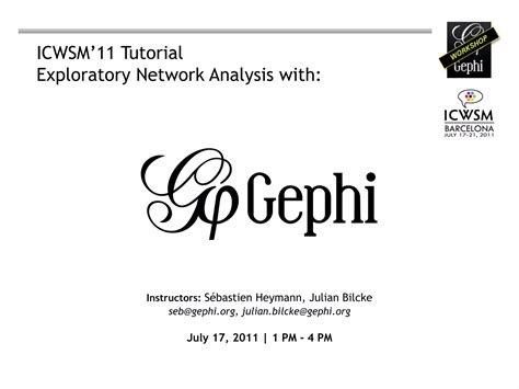 Sp1 Exploratory Network Analysis With Gephi Pdf