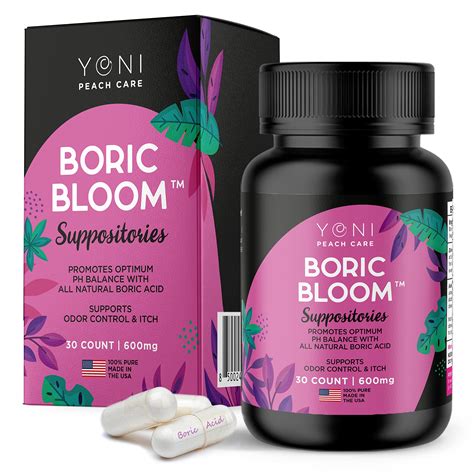 Boric Acid Suppositories Vaginial Suppository Bacterial Vaginosis Ph Balance For Women Pills