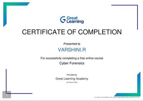 Varshini R On Linkedin Greatlearning Techskills Cybersecurity