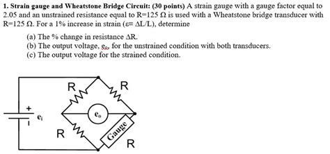Strain Gauge Wheatstone Bridge
