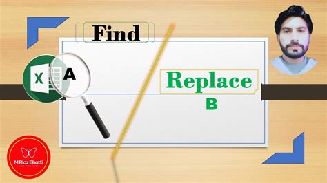 Find And Replace Function In Urduhindi M Riaz Bhatti How To Use Find And Replace In Excel