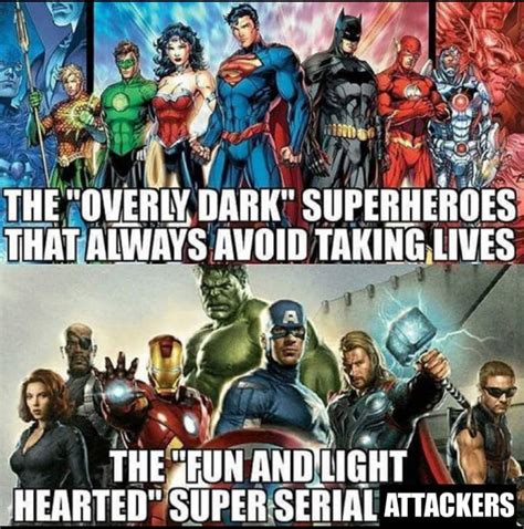 Difference Between Marvel And Dc A Compilation Of Memes Tvmovies