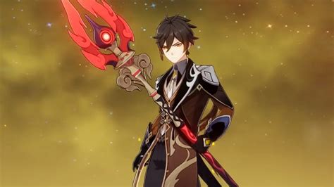 Оружие Чжун Ли в Геншин импакт для разных билдов