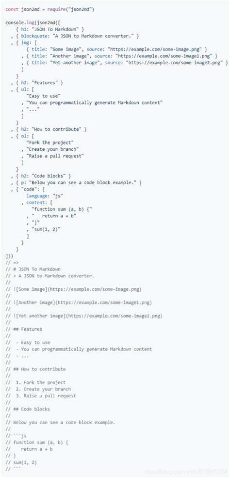 Json转markdown：我把阅读数据从mongodb中导出转换为md了json2md Csdn博客