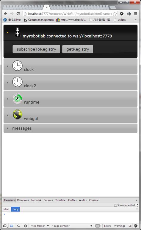 More Peeks At New Gui Myrobotlab
