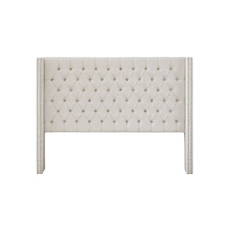 Madison Park Baldwin Adjustable Button Tufted Upholstered Headboard