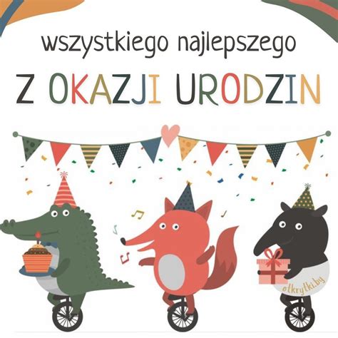 ПОЛЬСКИЕ открытки с днем рождения на польском языке