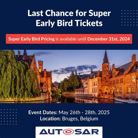 Autosar Autosaropenconference Automotive Softwaredevelopment Aoc2024 Earlybird