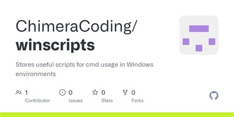 Github Chimeracodingwinscripts Stores Useful Scripts For Cmd Usage