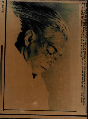 1962 Marilyn Monroe After Autopsy Laser Press Photo 149403398