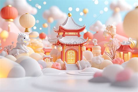 전통적인 건물 디자인 일러스트 무료 다운로드 Lovepik