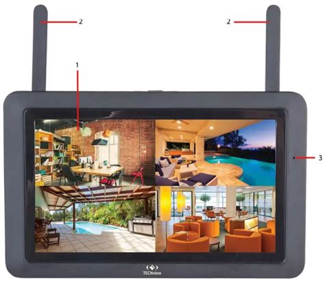 Techview Qc 3764 2 4ghz Wireless 7 Lcd 720p Surveillance Kit User Manual