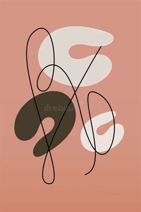 Thread Line Wall Art Decoration Stock Vector Illustration Of Color