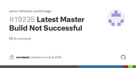 latest master build not successful · issue 19235 · sonic net sonic buildimage · github