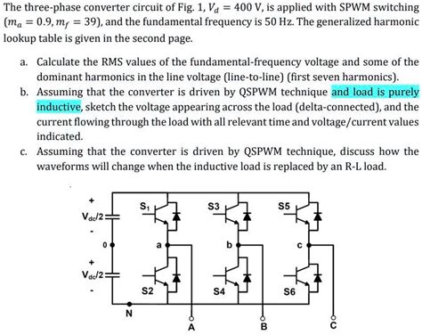 Solved Can Anyone Help Me With Part 2 The Three Phase Converter