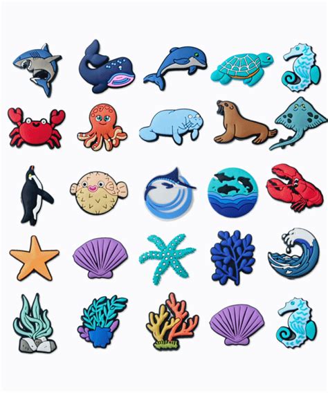 [당일출고] 스틱스 고래 상어 해초 펭귄 거북 문어 표범 클로그 파츠 참 신발 악세사리 꾸미기 신꾸 슬리퍼 에이블리